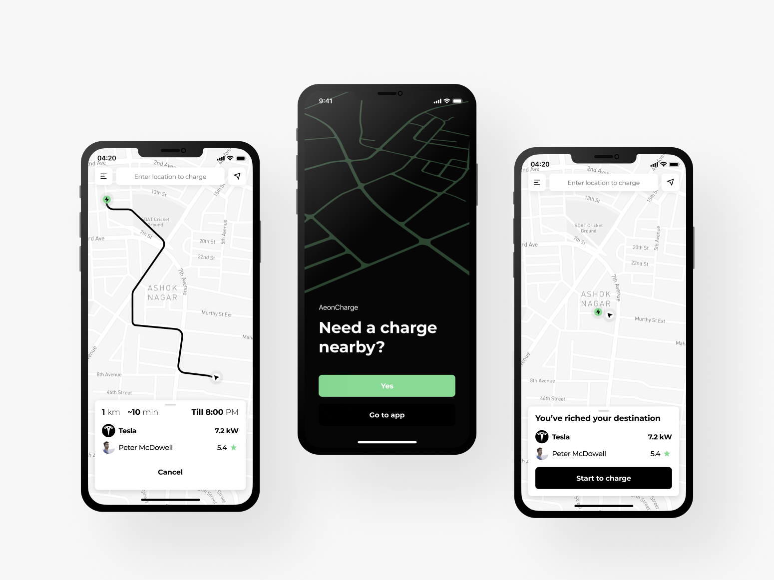 EV Charge App by Nicoleta Anton on Dribbble