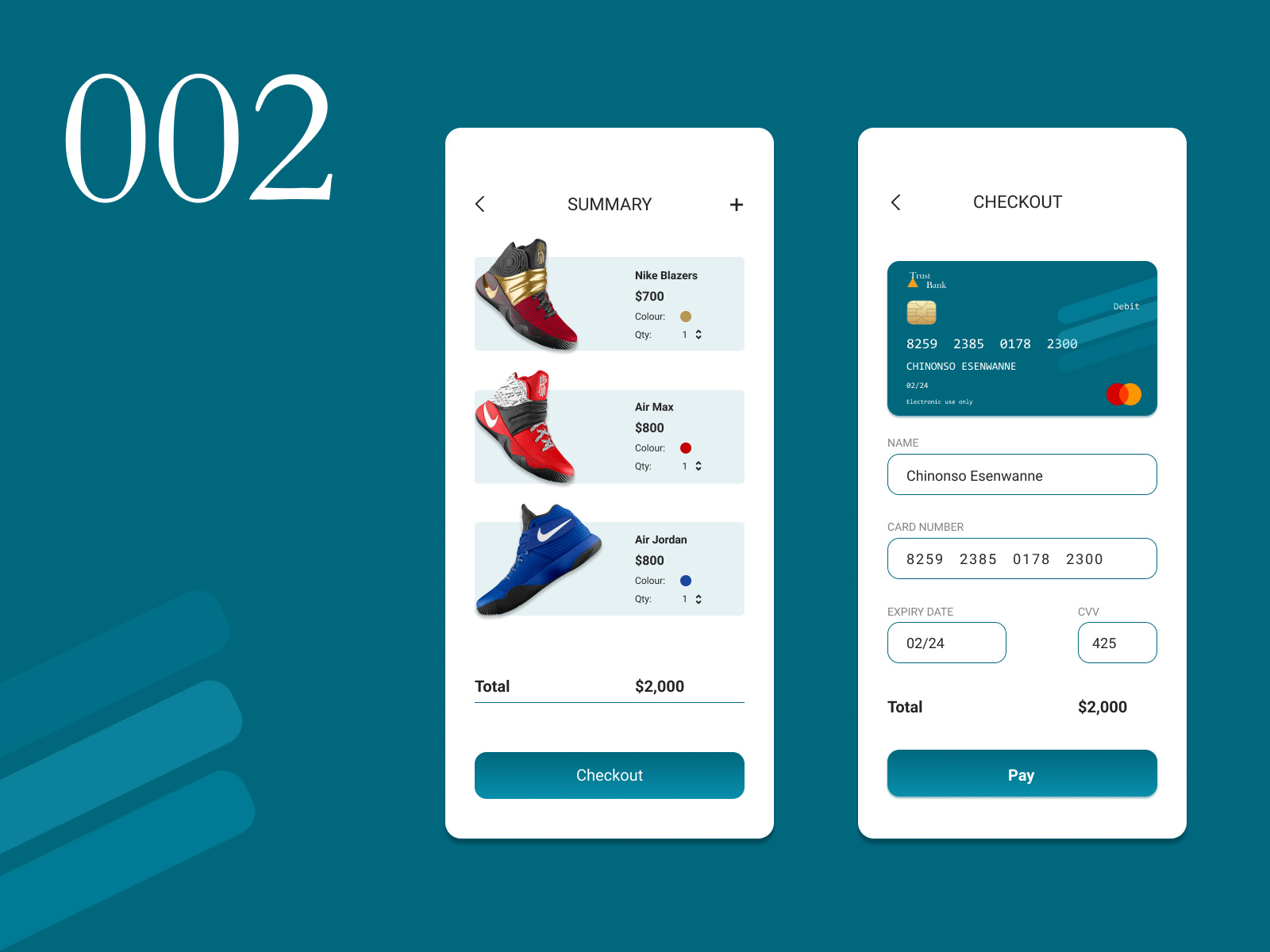 Daily UI 002 by Chinonso Esenwanne on Dribbble