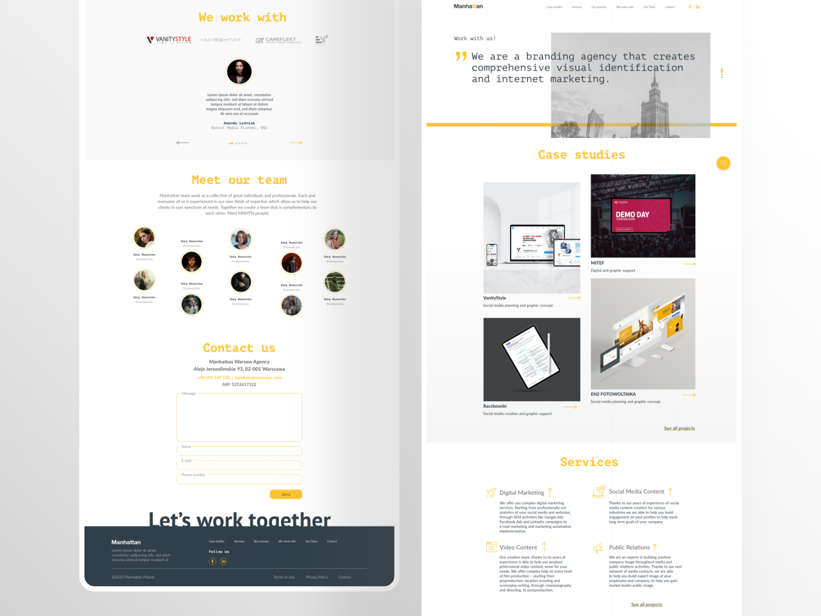 Marketing Agency Website by Mi gavka on Dribbble