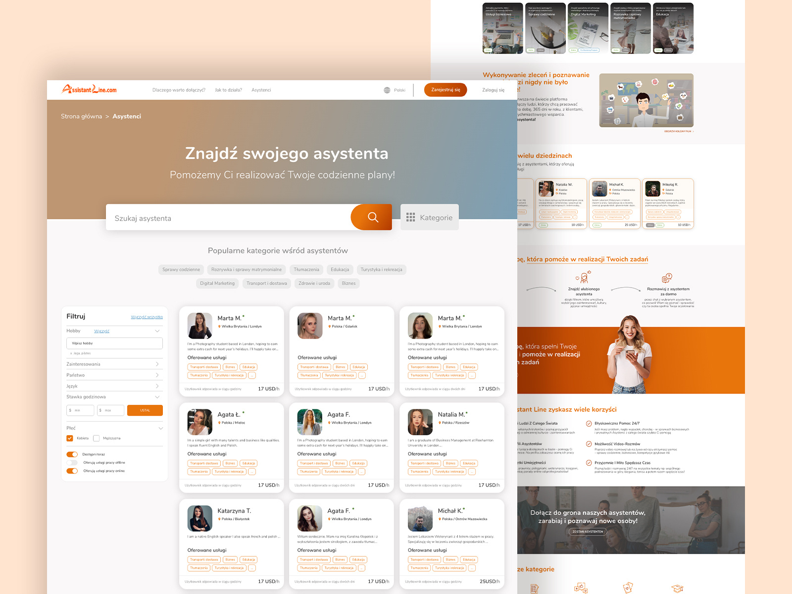 Listing website by Mi gavka on Dribbble