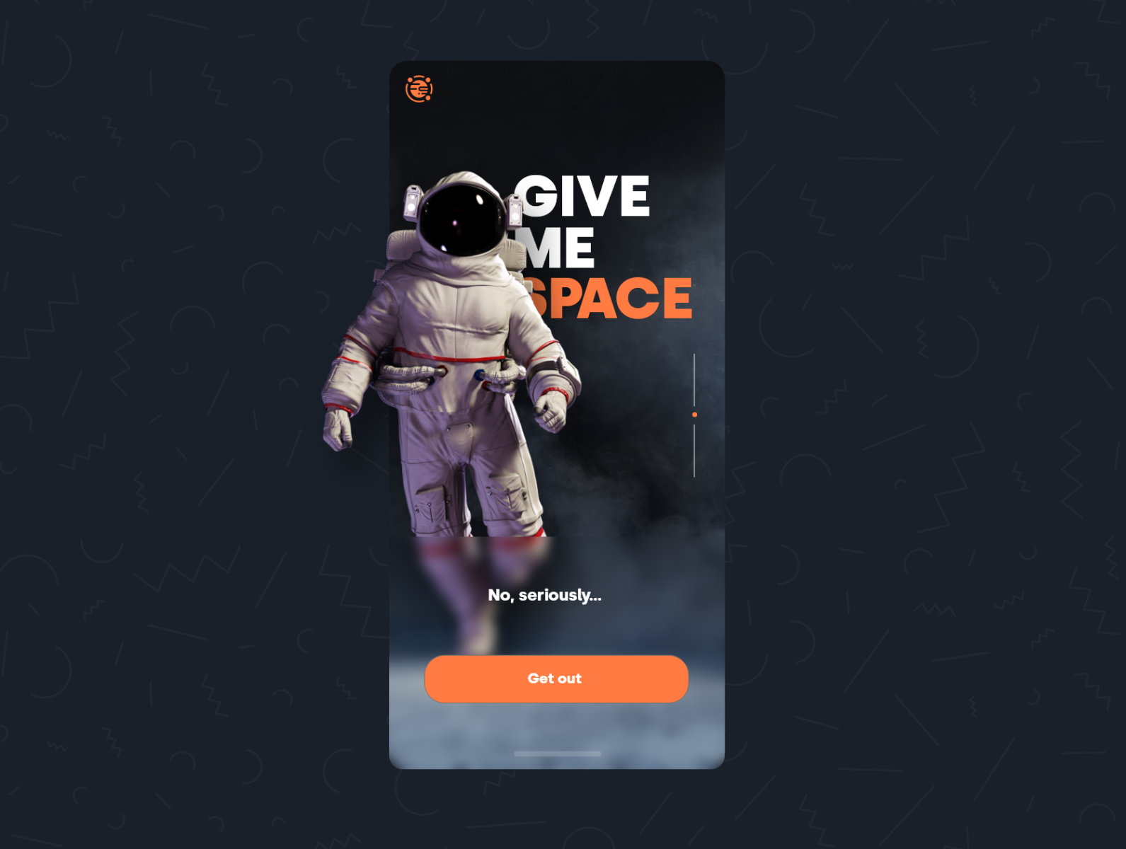 Give me space - Mobile UI Design by DesignByMonday on Dribbble