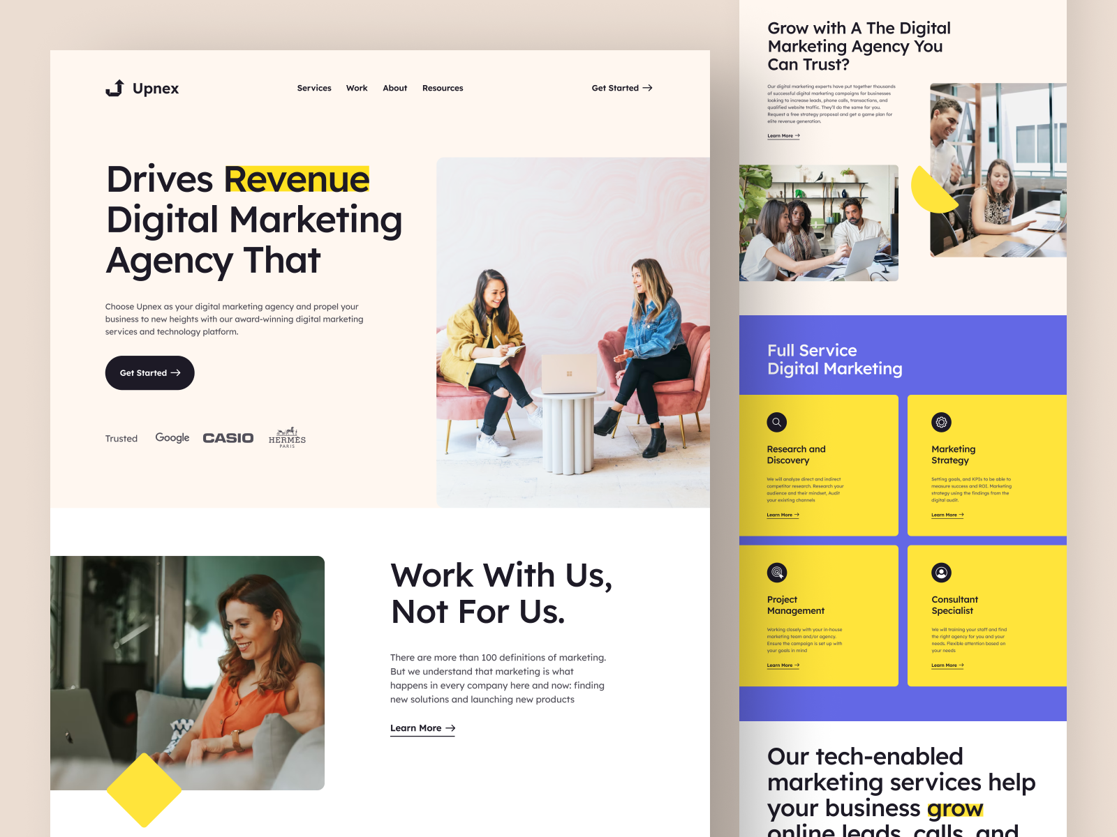 Upnex - Digital Marketing Agency Website by Andri Prasetia for SLAB ...