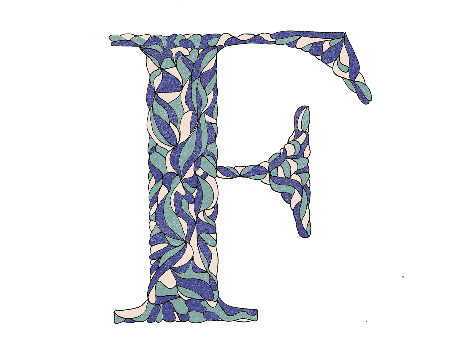 36 Days of Type : F by Zsófia Vera on Dribbble