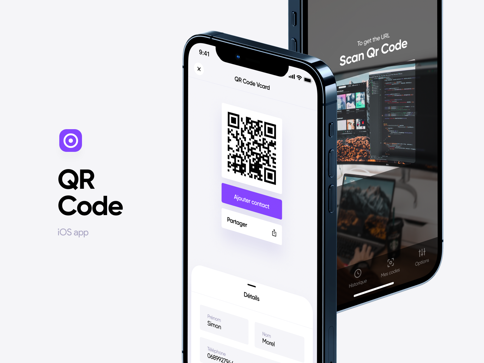 QR Code iOS by Simon Frouz on Dribbble