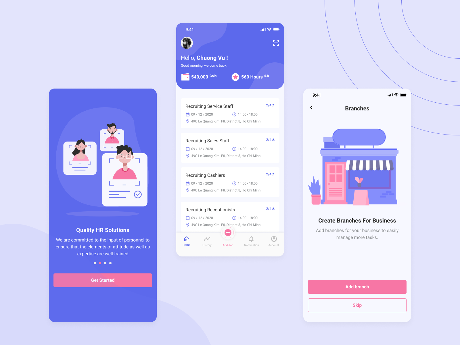 UI Concept | Job Dee On Demand Job Mobile App by Chuong Vu on Dribbble