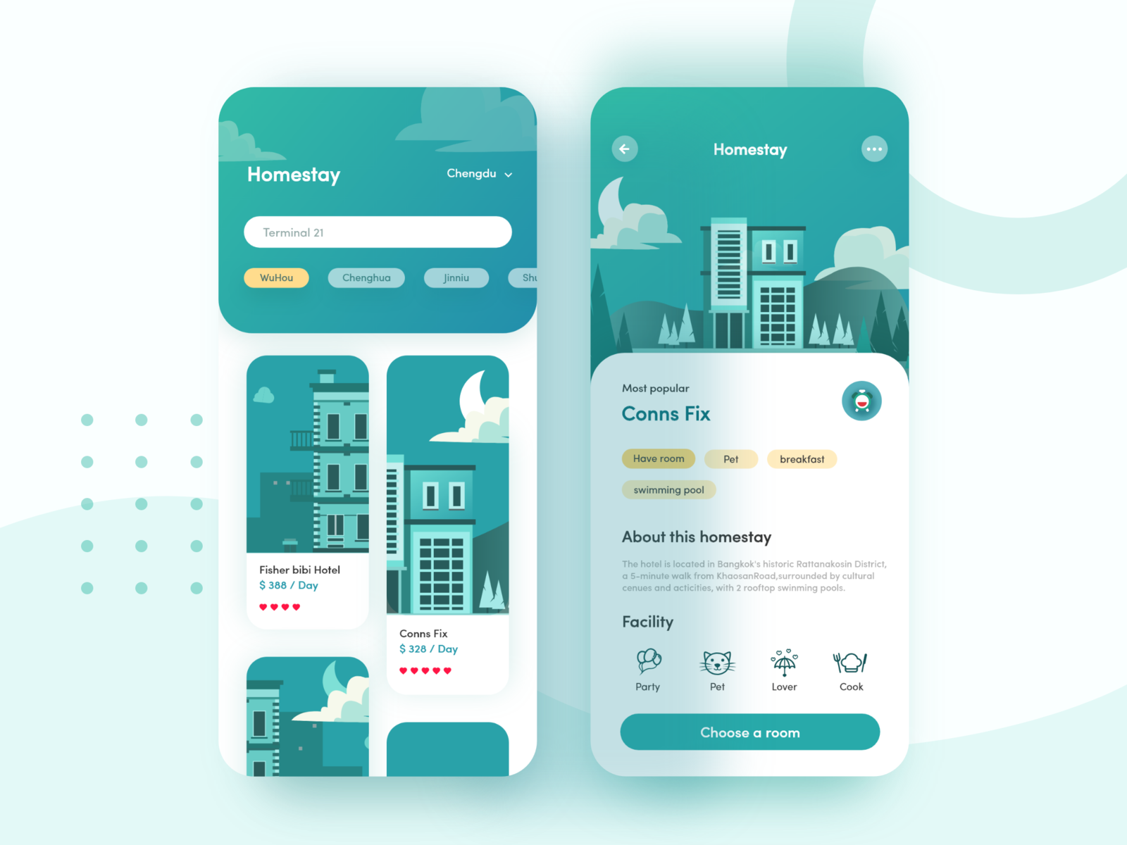 Homestay app vol.3 by Moze for BestDream on Dribbble