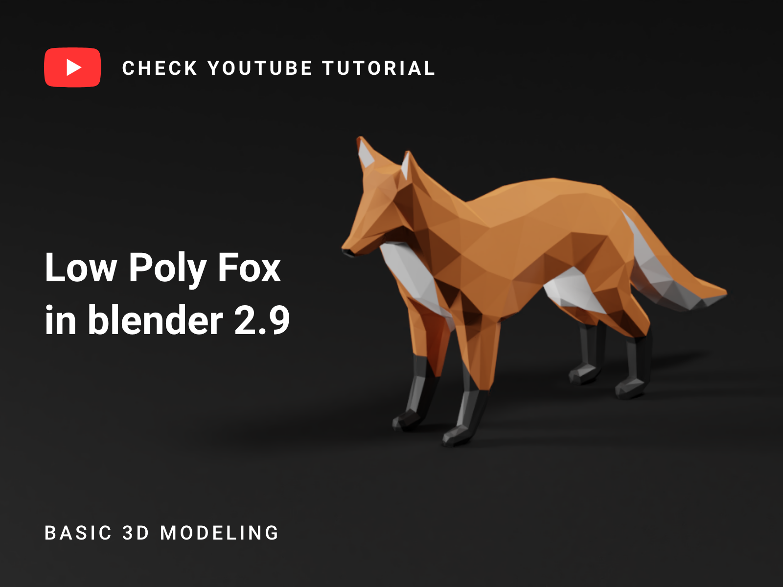 Low poly fox in Blender 2.9 | 3D Modeling by Jayaprakash Y on Dribbble
