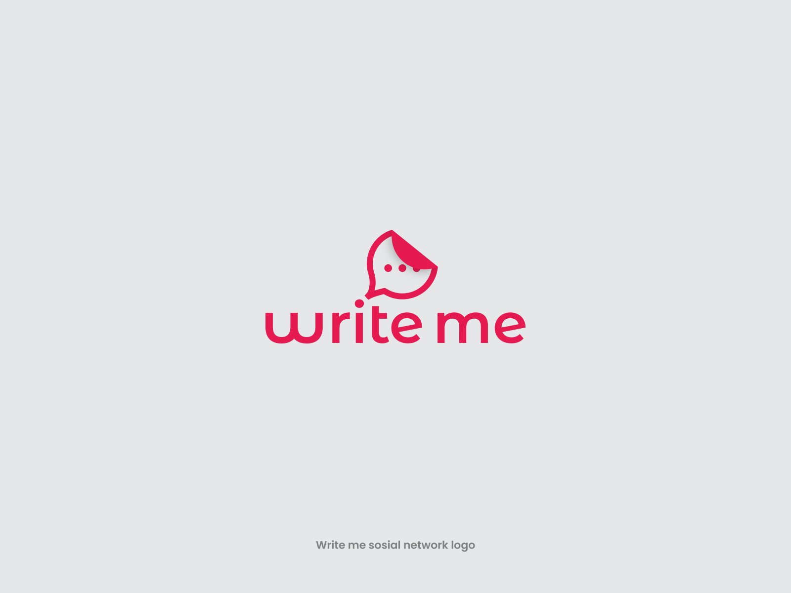 Write me sosial network logo design by Sh∆hin on Dribbble