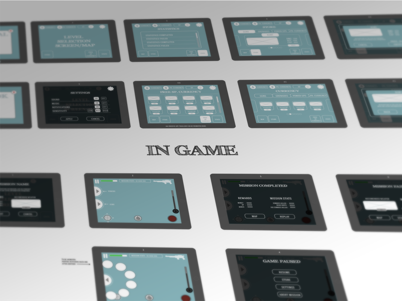 Game wire Frames by Bhavin Kotecha on Dribbble