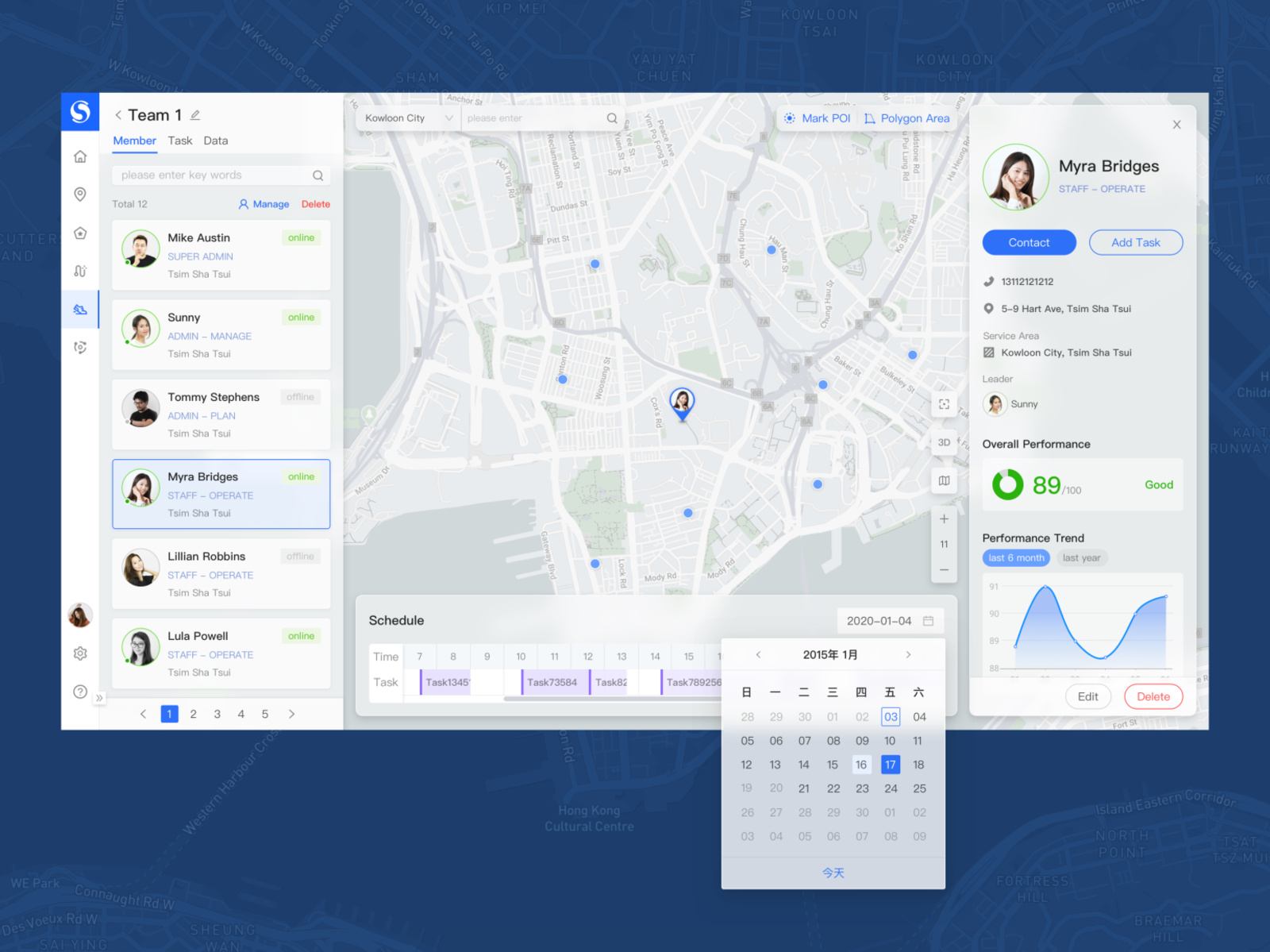 Location based Team Management SaaS for Hong Kong clients by Chao Zhang ...