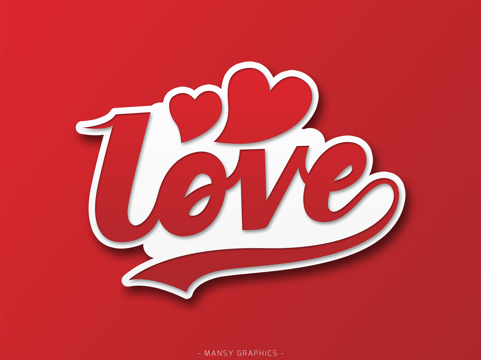 Love Calligraphy by Mansy Graphics on Dribbble