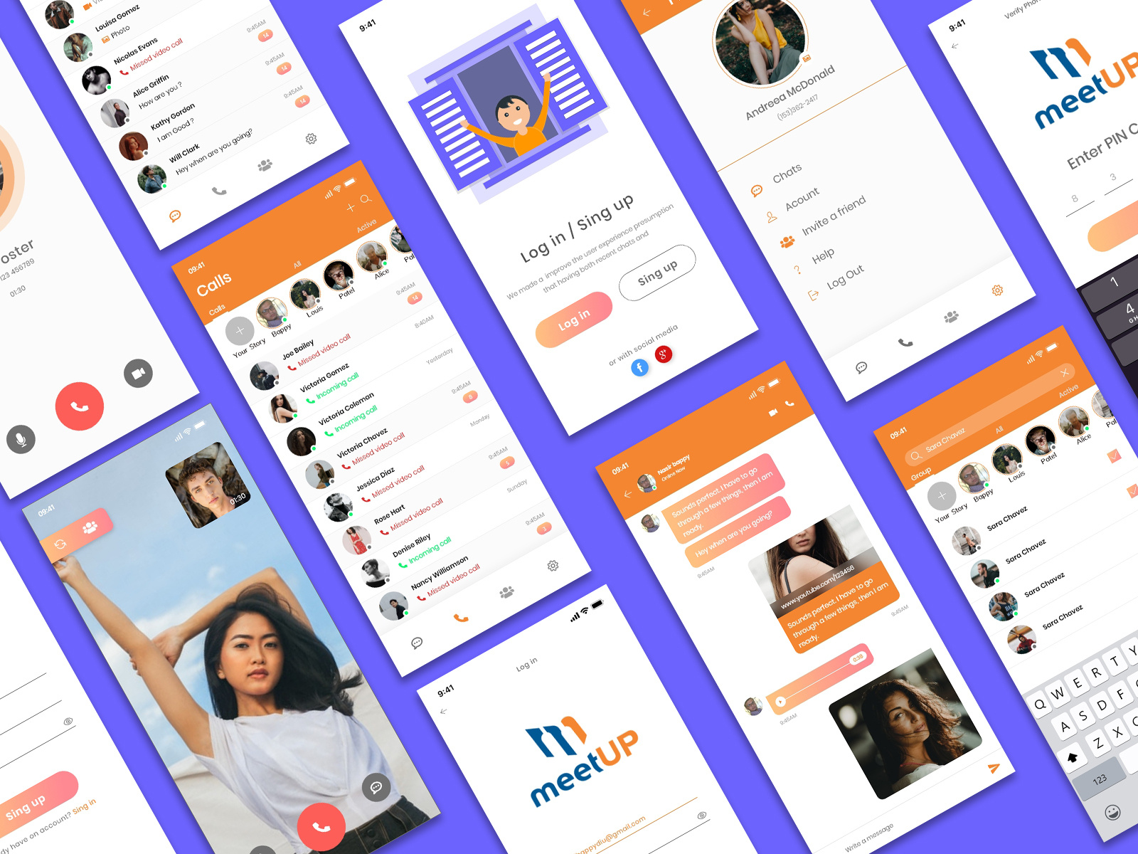 Chat App UI Kit by Nasir Uddin on Dribbble