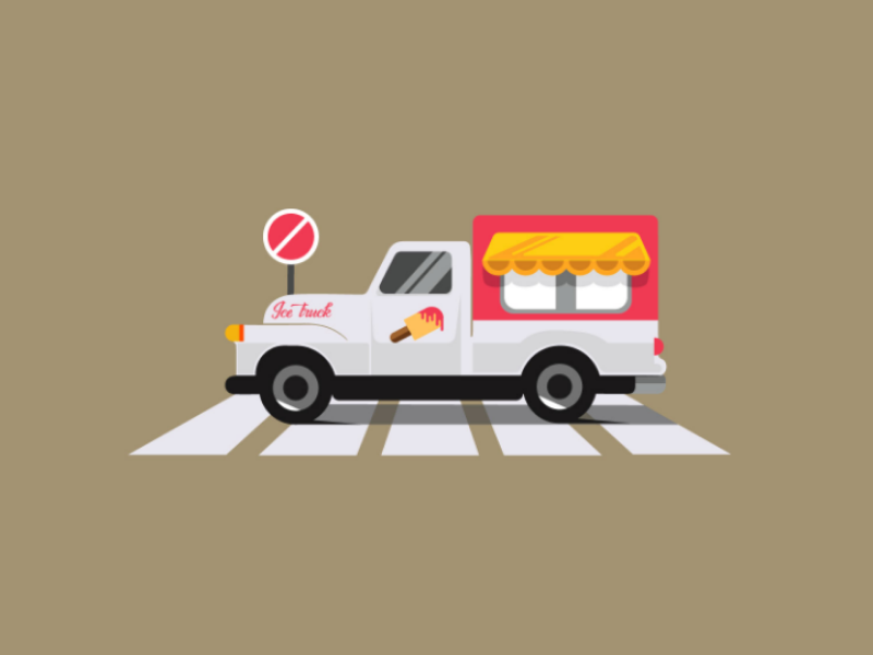 Ice Truck by Tridente Studio on Dribbble