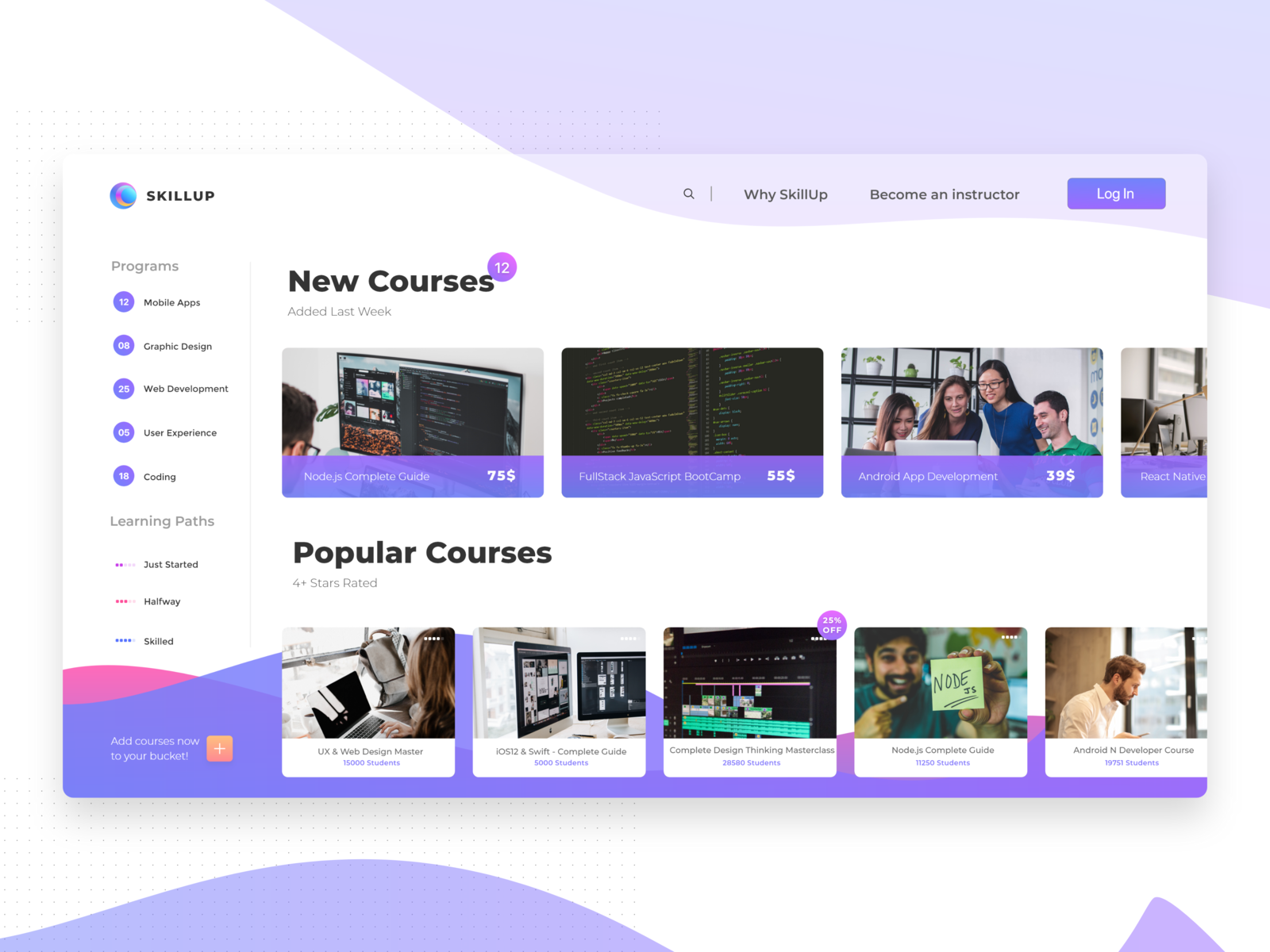 SkillUp Website Landing Page UI Design by Aashish Kumar ⚡️ on Dribbble