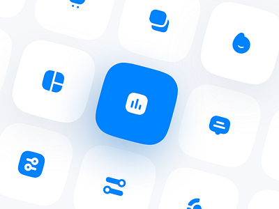 Blue Icon Set Filled by Erşad Başbağ for Scale on Dribbble