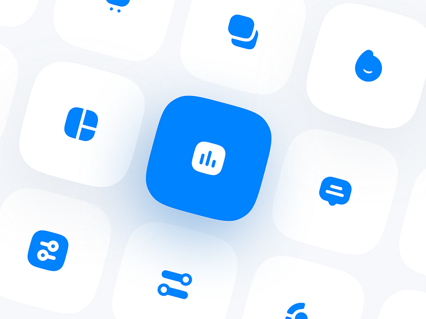 Blue Icon Set Filled by Erşad Başbağ for Scale on Dribbble