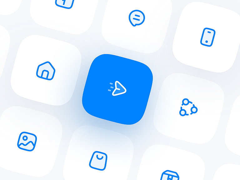 Blue Icon Set by Erşad Başbağ for Scale on Dribbble