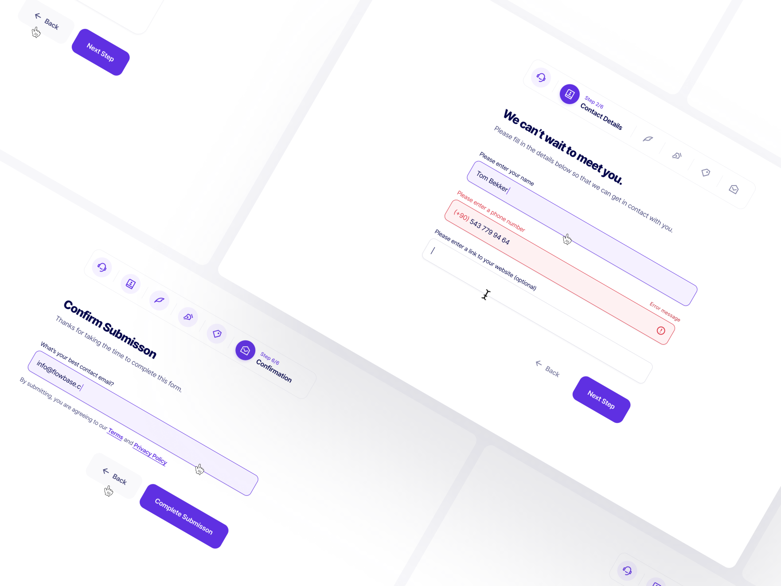 Multi Step Form By Jirattikarn Dribbble