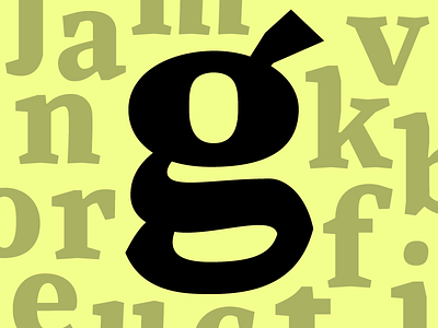 Chunky serif g by Petre Spassov on Dribbble