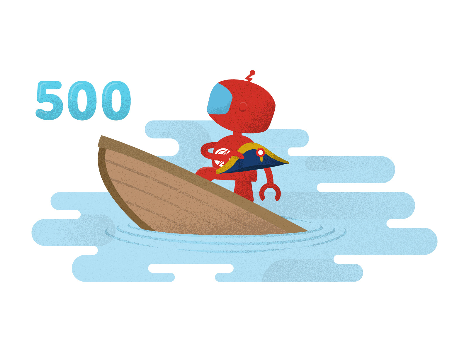 500 Error Illustration for Sauce Labs by Petre Spassov on Dribbble