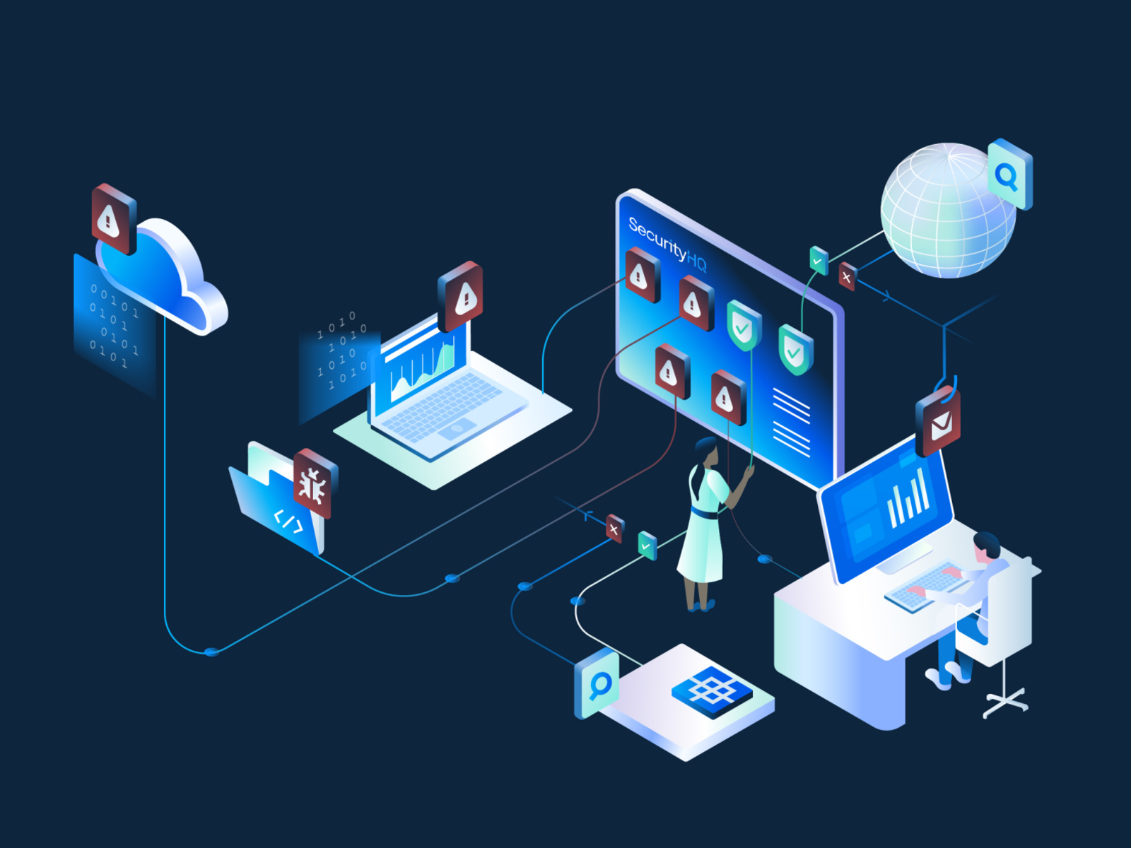 Digital Risk and Threat Monitoring Infographic by Sayli Gokhale on Dribbble