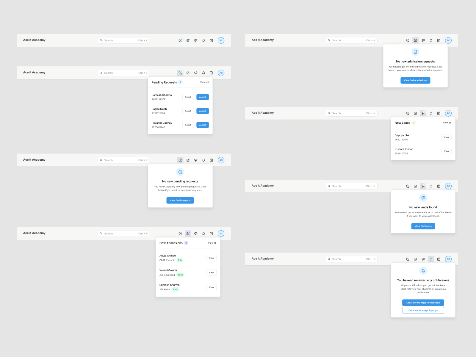 Navbar Design by Ashwin K S on Dribbble