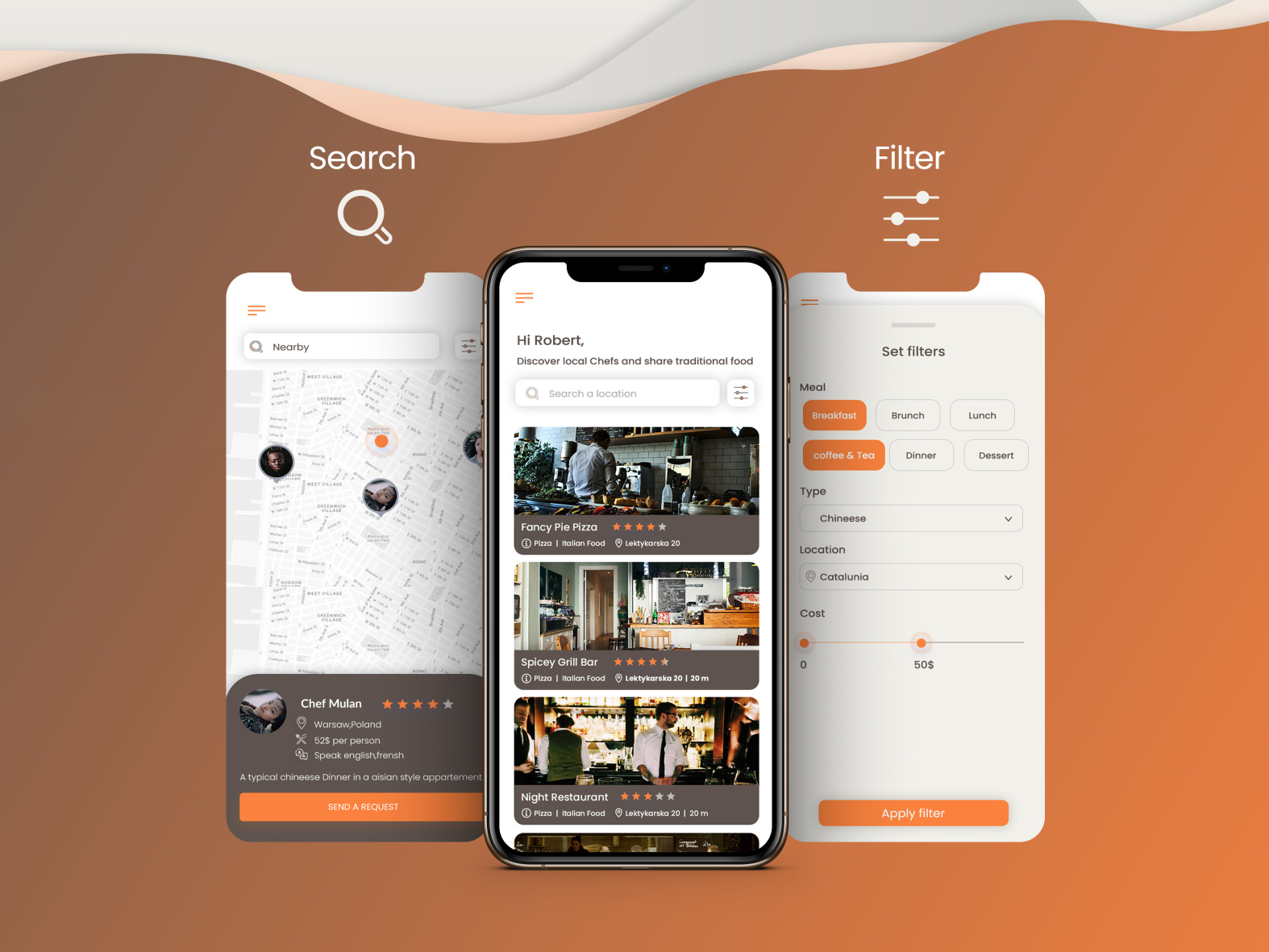 App Mockup test technique by Imen Safraoui on Dribbble