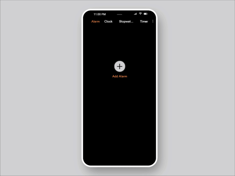 Alarm App by Navin Silawat on Dribbble