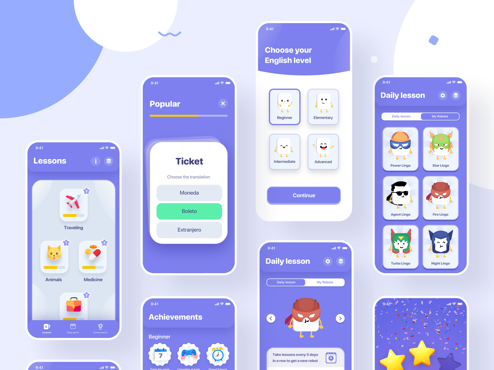Lingvo - Language Learning App by Alexey Arkhipenko for Applace on Dribbble