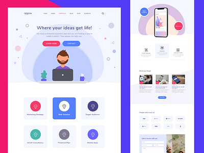 appox - saas app landing page by Al Amin Khan on Dribbble