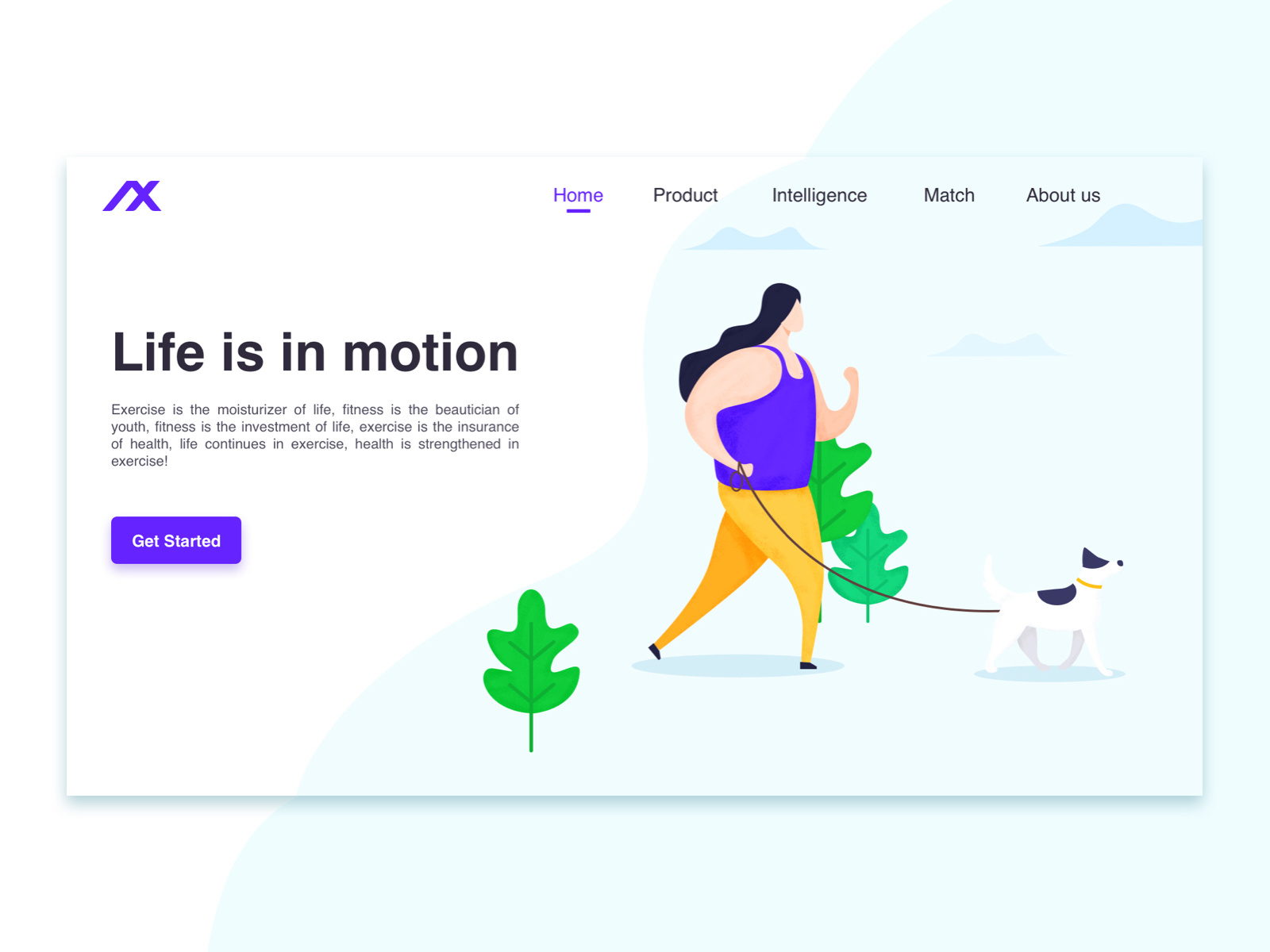 Life is movement by Maoxin Shen on Dribbble