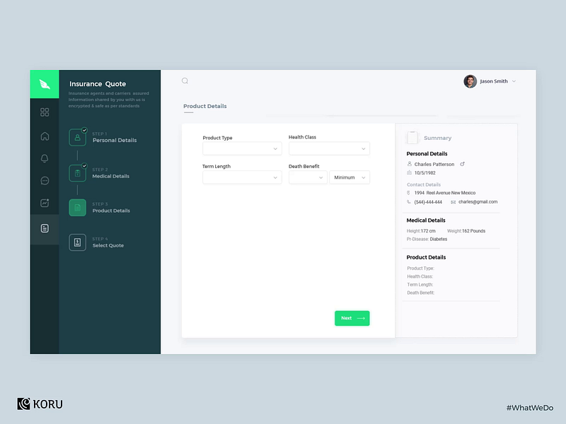 User Interaction for Insurance Claim Management System by Koru UX ...