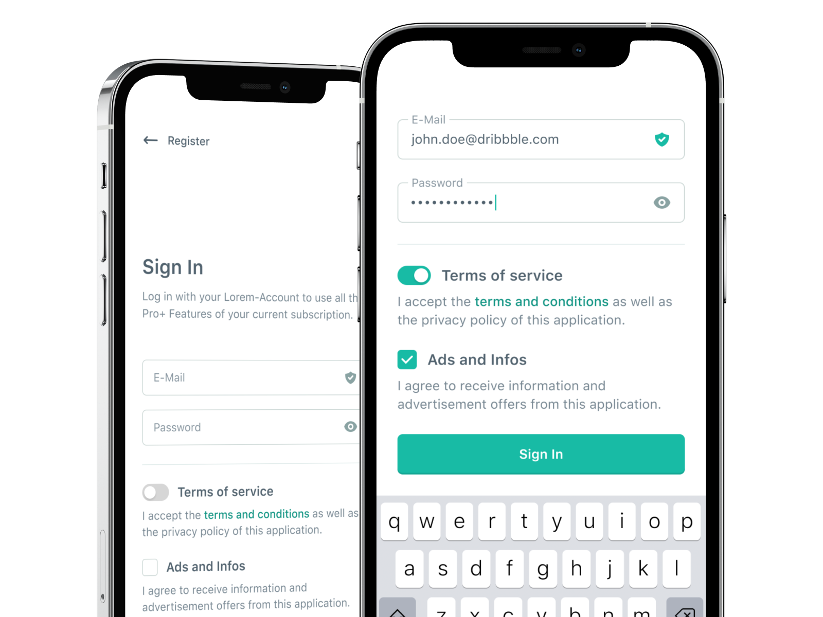 Sign In concept by Felix Ludwig on Dribbble