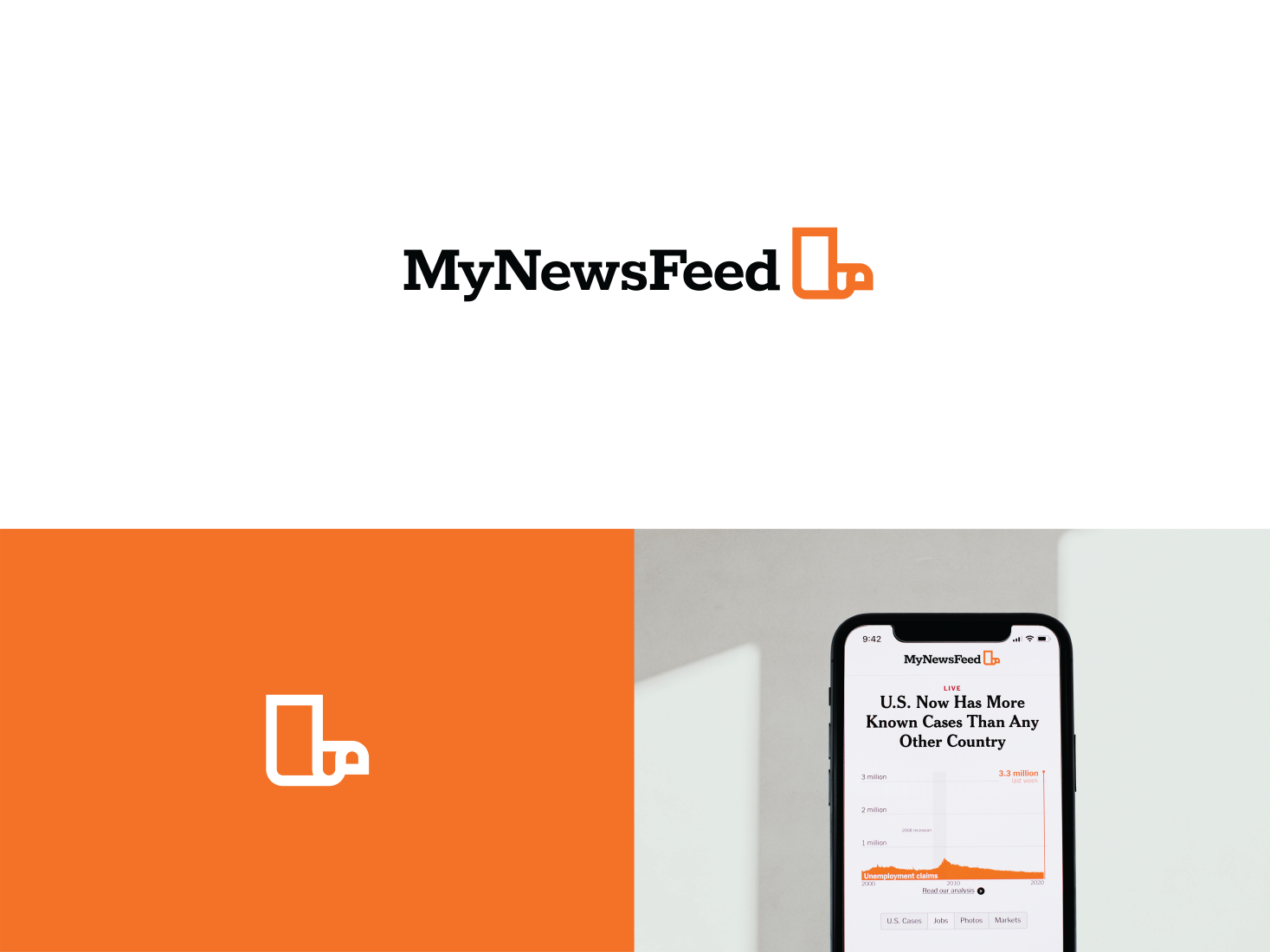 News app logo by Viktar Milasheuski on Dribbble