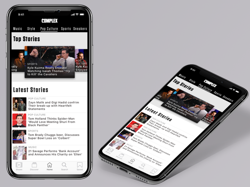 Complex News Redesign by Nick Lamela on Dribbble