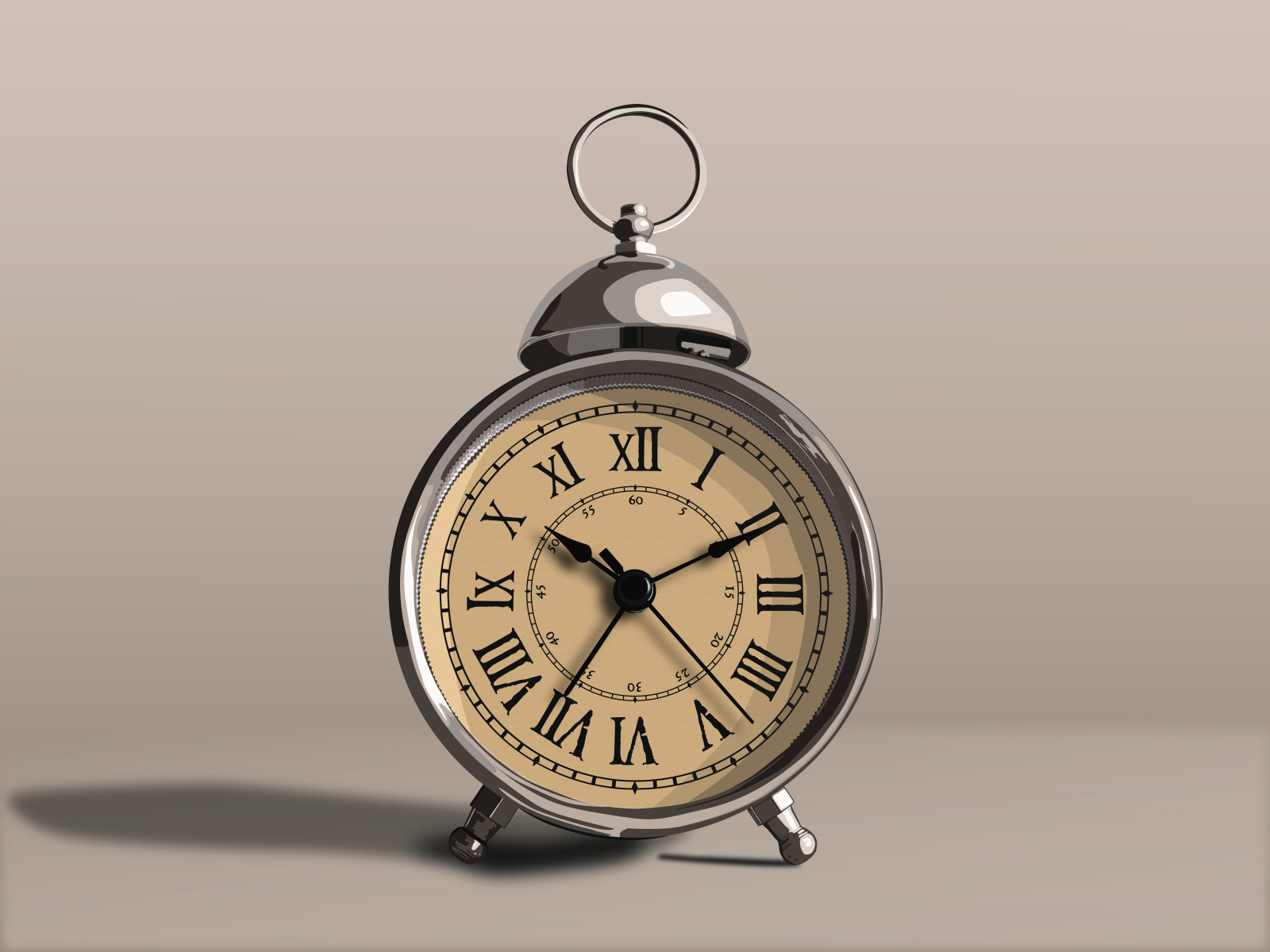 Old Alarm Clock - Illustration by Dodo Coman on Dribbble