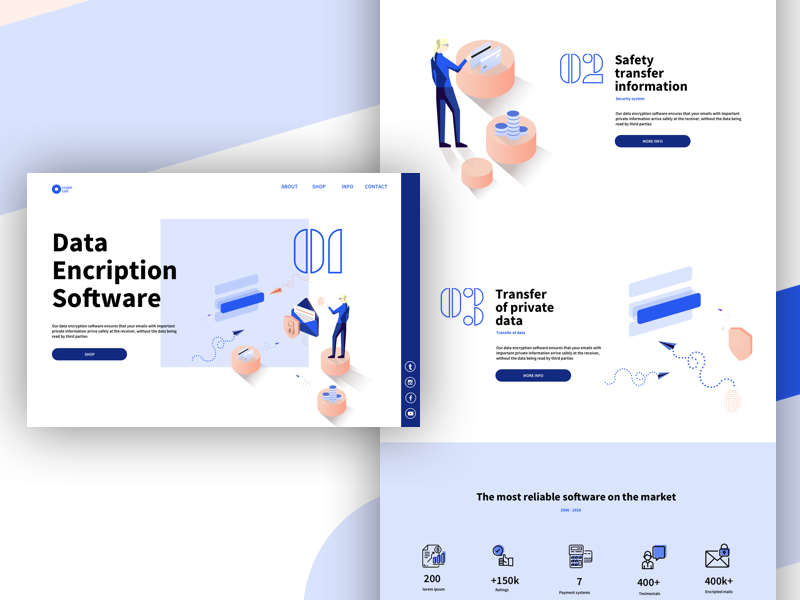 Daily UI Challenge #03 landingpge by Patricia Reiners on Dribbble