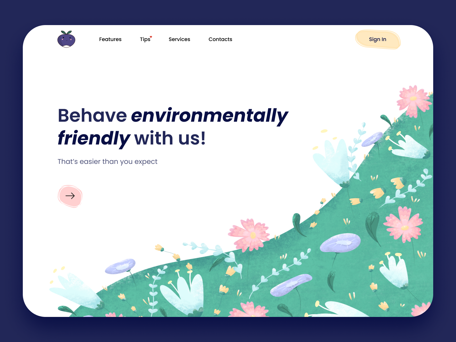Environmental awareness website by Maria Petrova for etheric.agency on ...