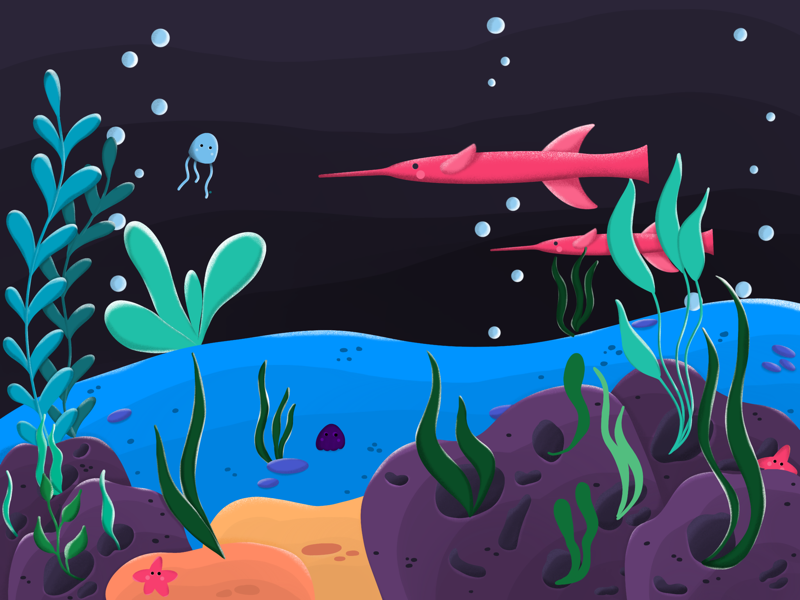 Underwater by Maria Petrova for etheric.agency on Dribbble