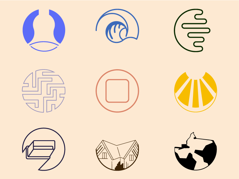 Circle Logos by Devan Vancise on Dribbble