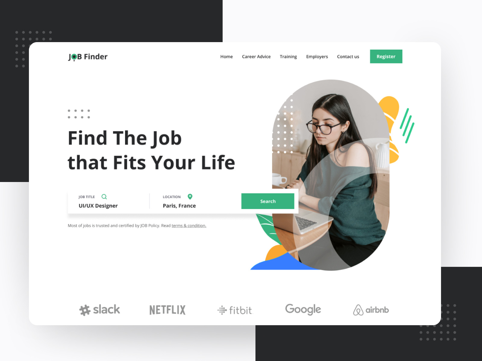 Find Job Mockup by Sachin Daksh on Dribbble