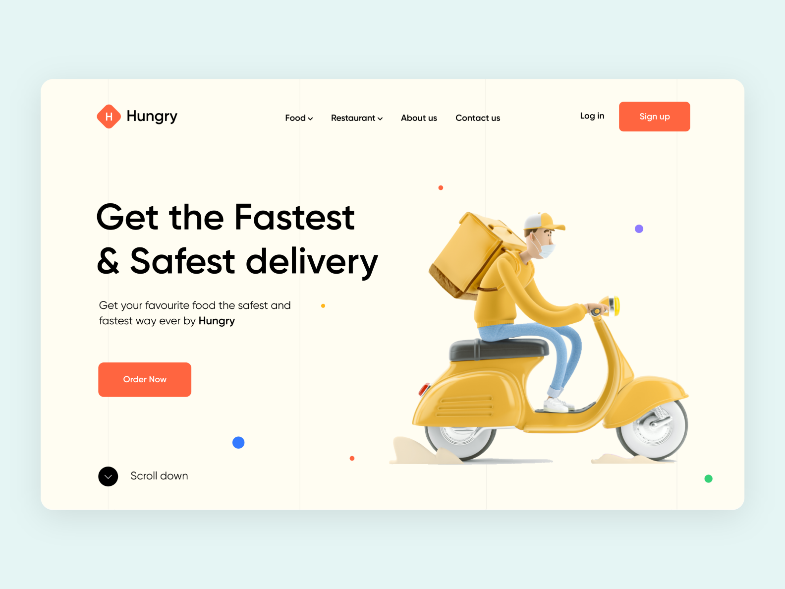 Hungry Hero Header by Sarath Kumar on Dribbble