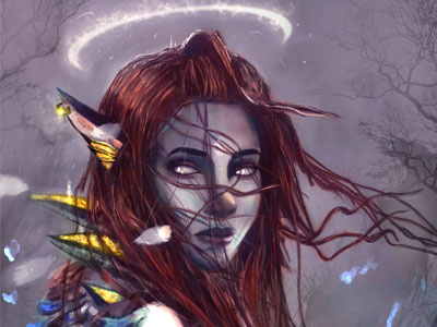 Red Angel by Julia Vatagina on Dribbble