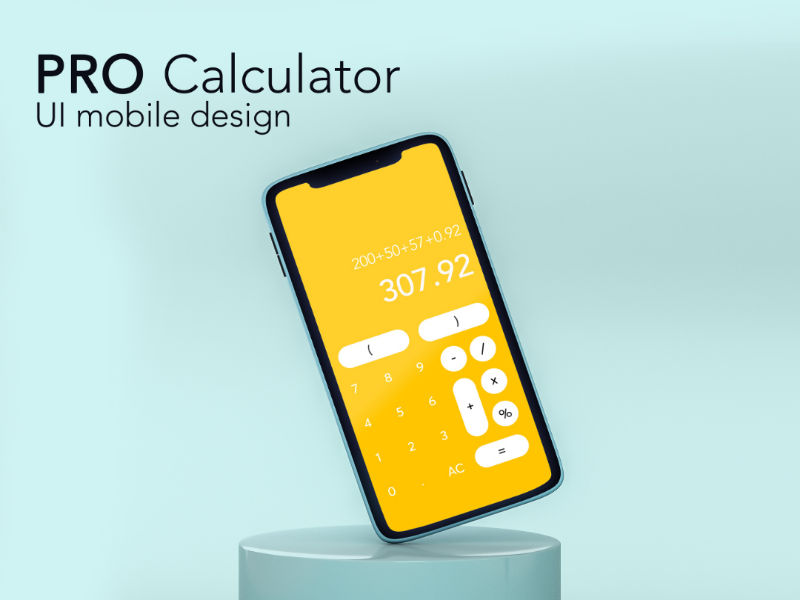 Calculator design by Maroua on Dribbble