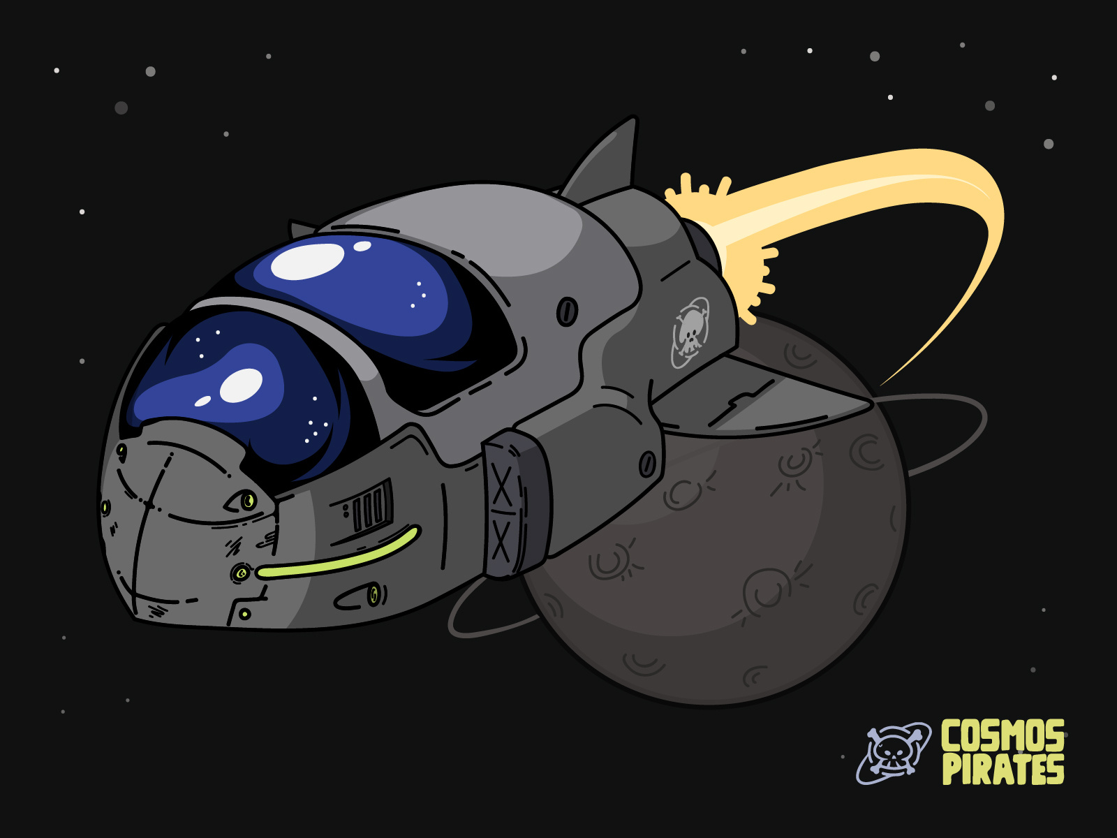 cosmos pirates ship by amale on Dribbble