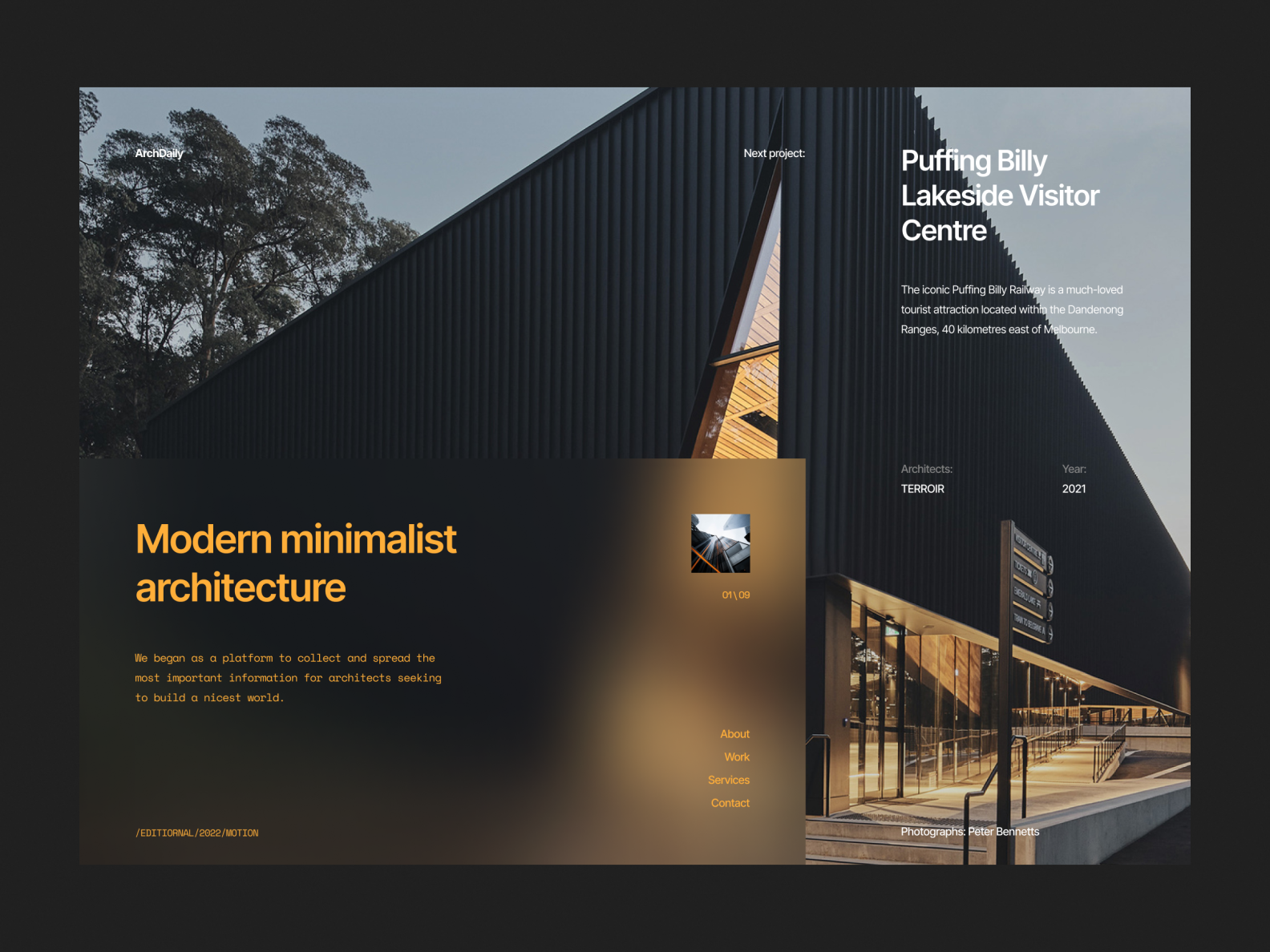 ArchDaily by Denis_Poluhovich on Dribbble
