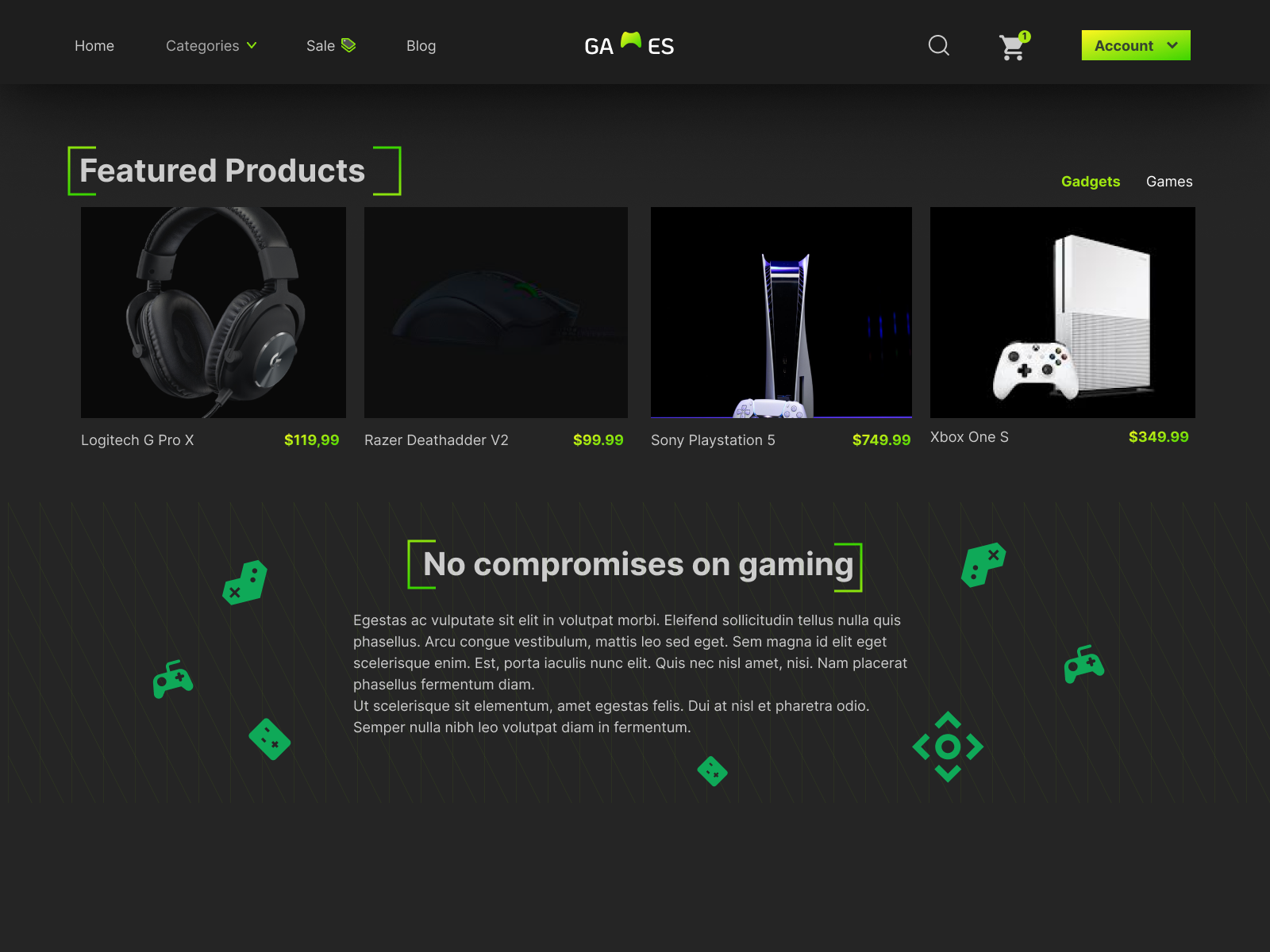 E-commerce Homepage by 🖖Milan on Dribbble