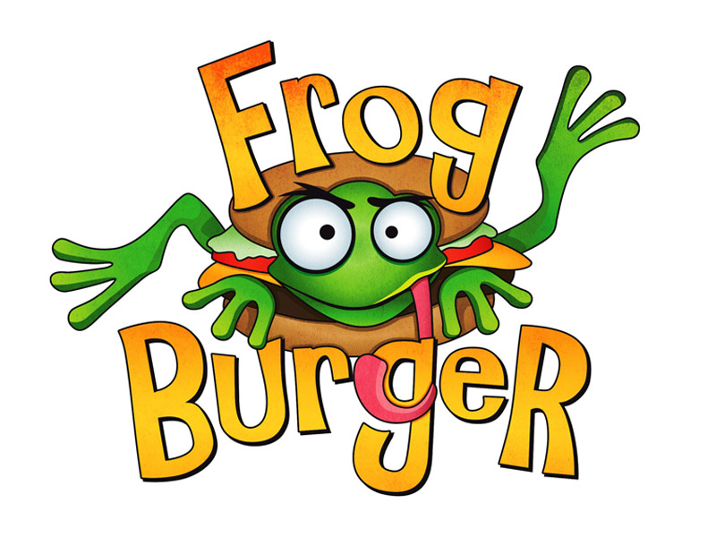 Frog Burger Logo by Robin Fight on Dribbble