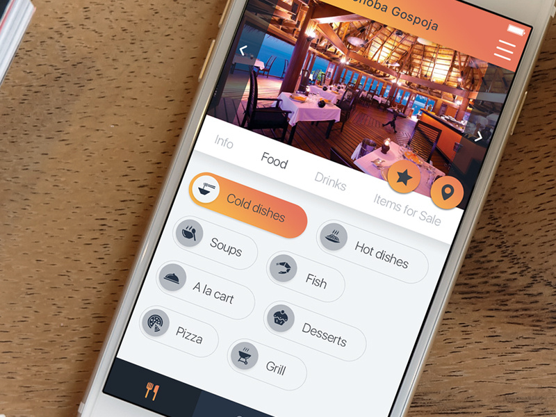 Guest Restaurant app by Bojan Herceg on Dribbble