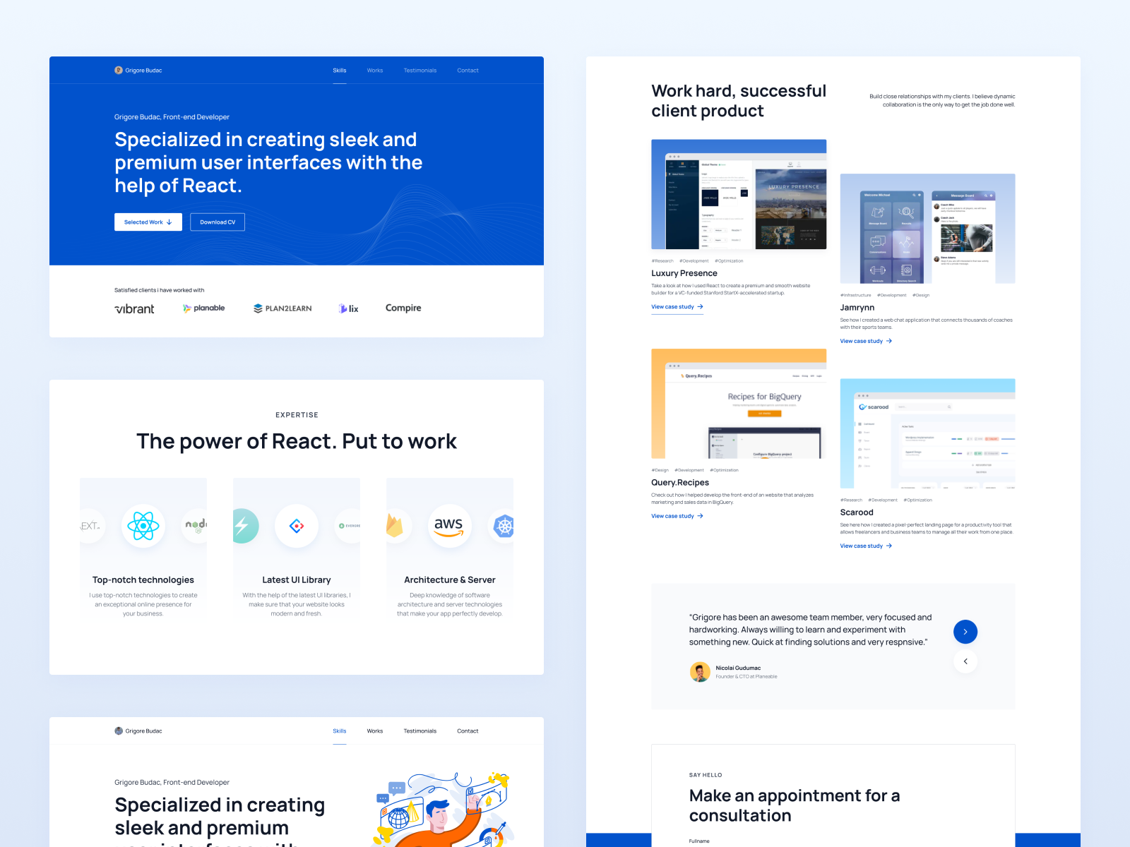 Personal Portfolio Site - Visual Concept #2 by Nanda Febrian ...